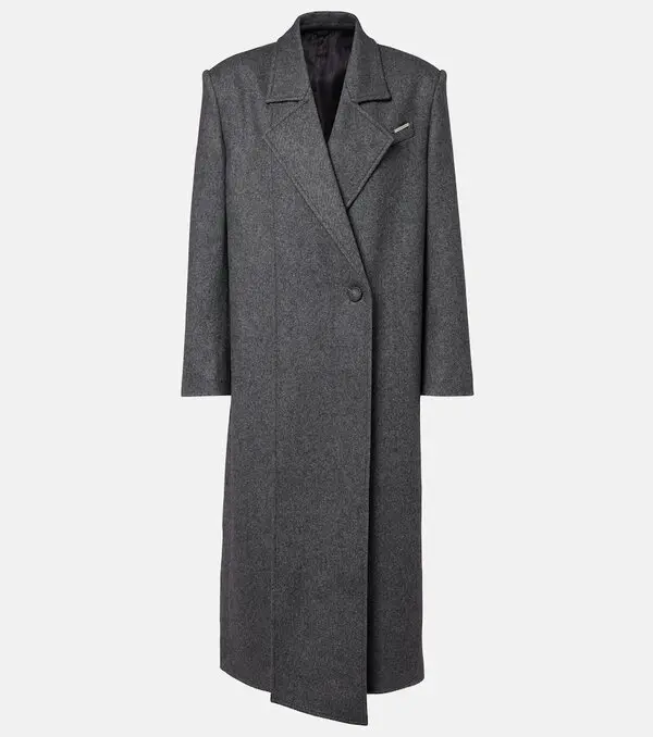 Attico Wool-blend Double-breasted Coat