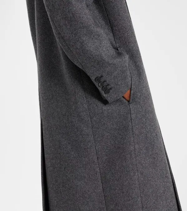 Attico Wool-blend Double-breasted Coat
