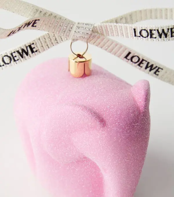 Loewe Elephant Glitter Glass Ornament