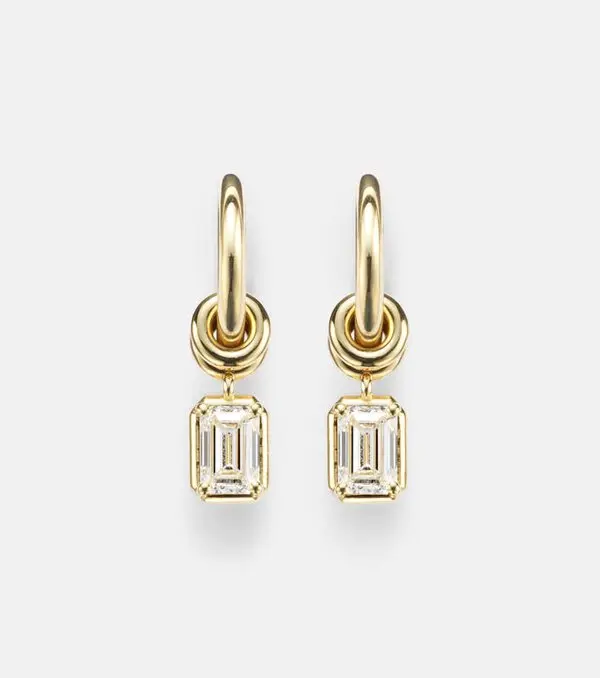 SPINELLI KILCOLLIN Zahra Diamond Hoop Earrings - Gold