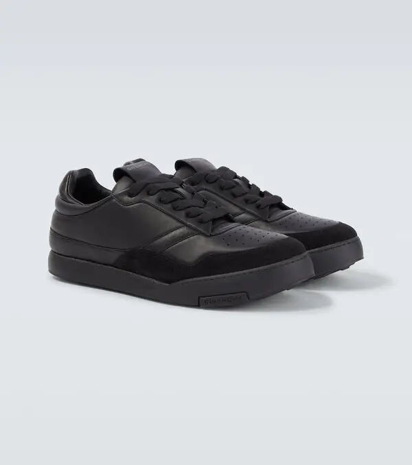 Givenchy Yard Court Leather Sneakers - Black