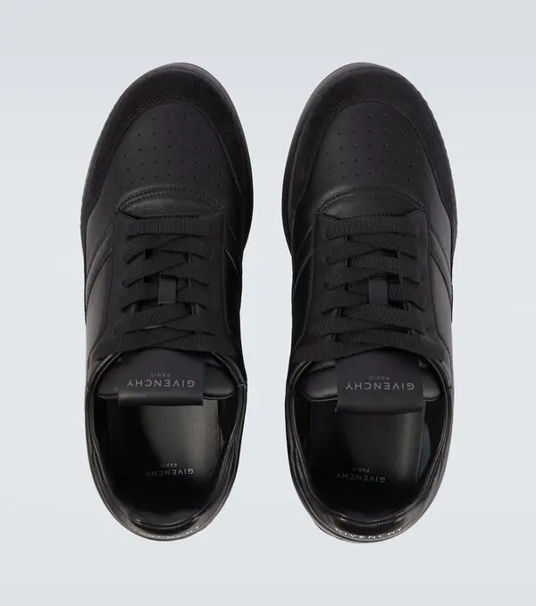 Givenchy Yard Court Leather Sneakers - Black