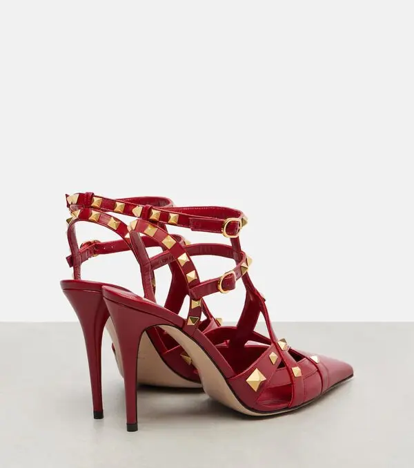 Valentino Garavani Studded Leather Pumps - Red