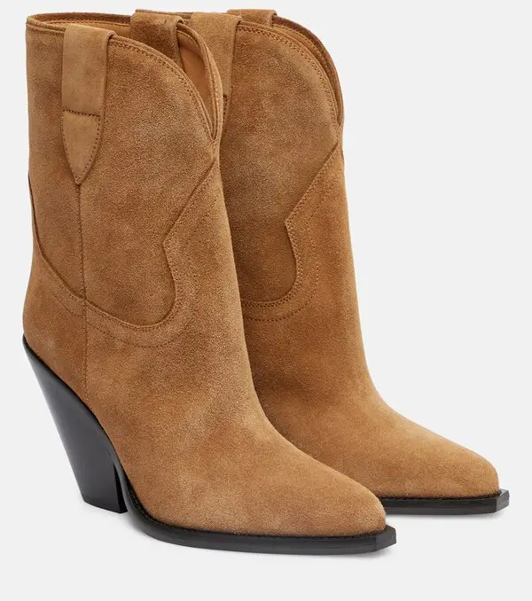 Isabel Marant Étoile Leyane Suede Cowboy Boots