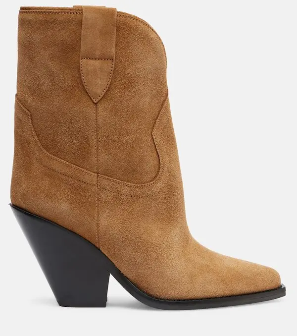 Isabel Marant Étoile Leyane Suede Cowboy Boots