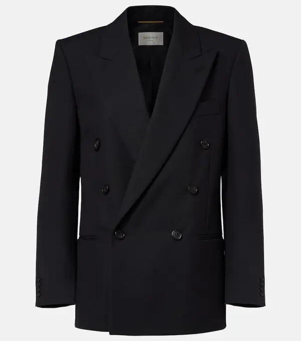 Saint Laurent Double-breasted Wool Blazer