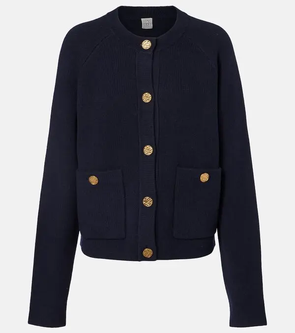 TOTEME Wool-blend Cardigan - Blue