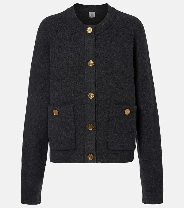 TOTEME Wool-blend Cardigan - Grey