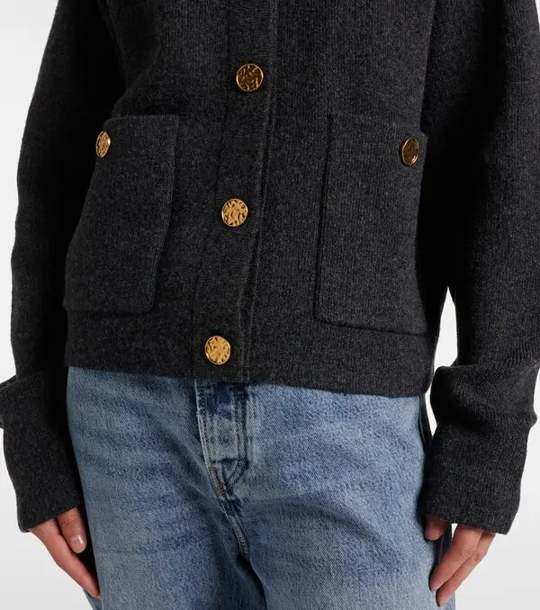 TOTEME Wool-blend Cardigan - Grey