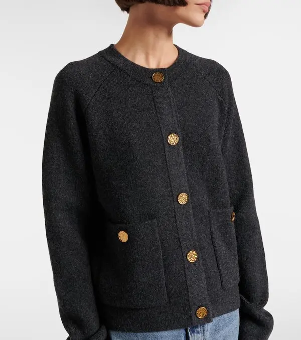 TOTEME Wool-blend Cardigan - Grey