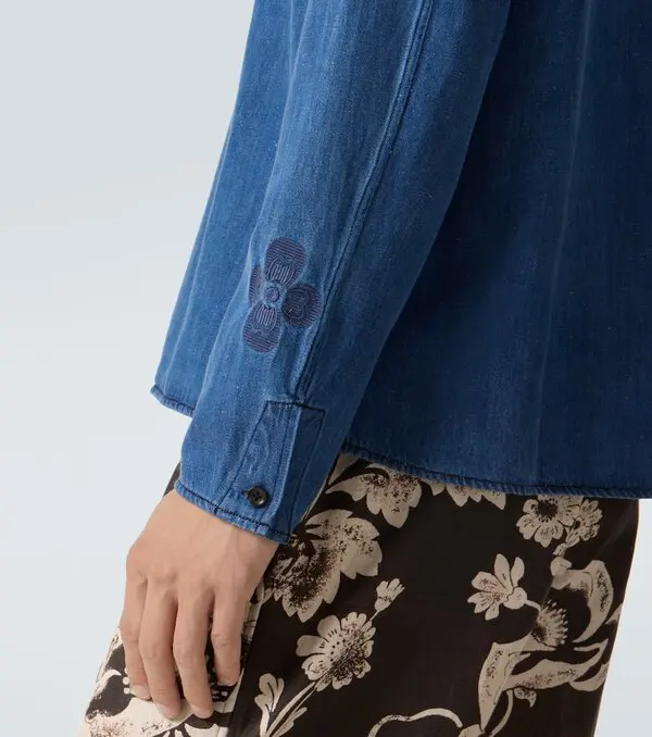 Commas Tie-neck Denim Shirt