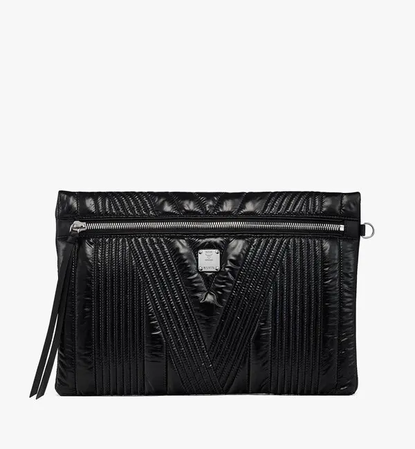 Mcm Kissen Zip Pouch - Black