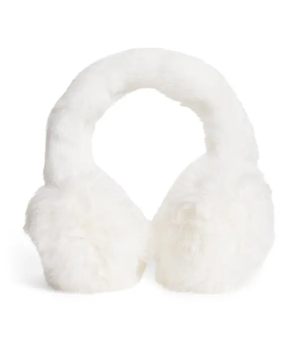 SKIMS Faux Fur Earmuffs - Ivory
