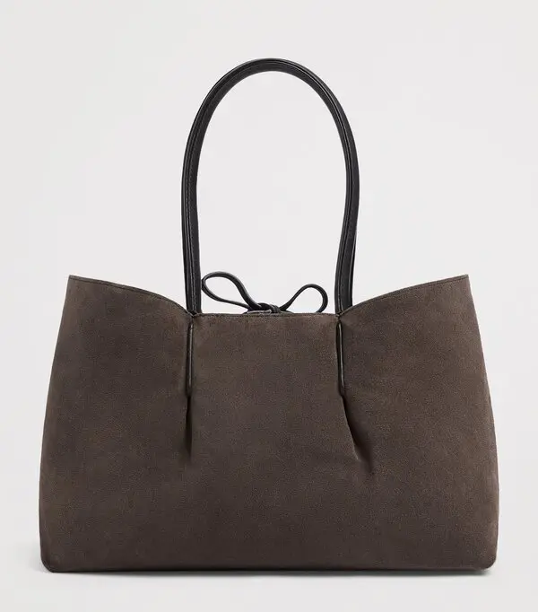 Bottega Veneta Leather Reversible Tote Bag - Silver