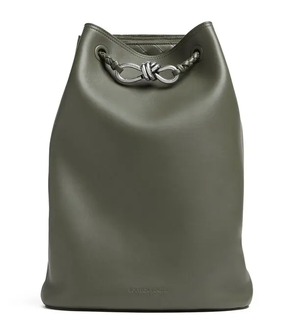 Bottega Veneta Leather Andiamo Backpack - Green