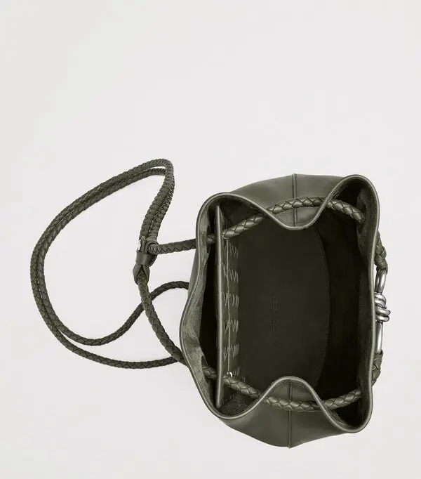 Bottega Veneta Leather Andiamo Backpack - Green