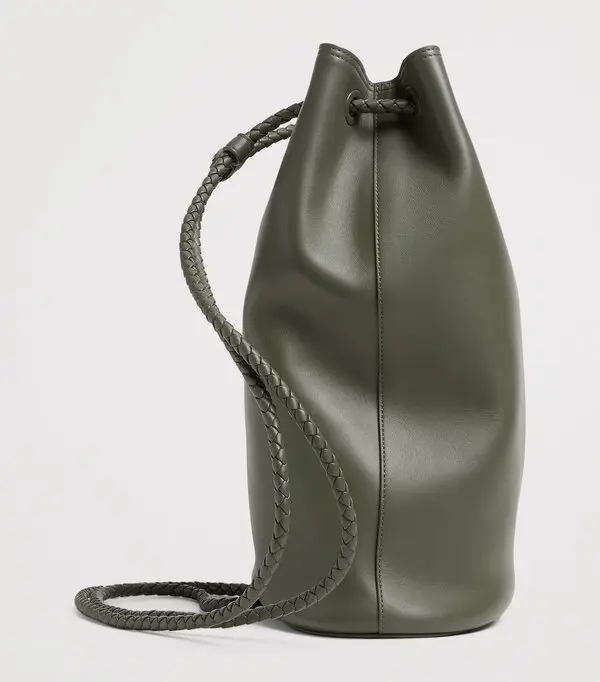 Bottega Veneta Leather Andiamo Backpack - Green