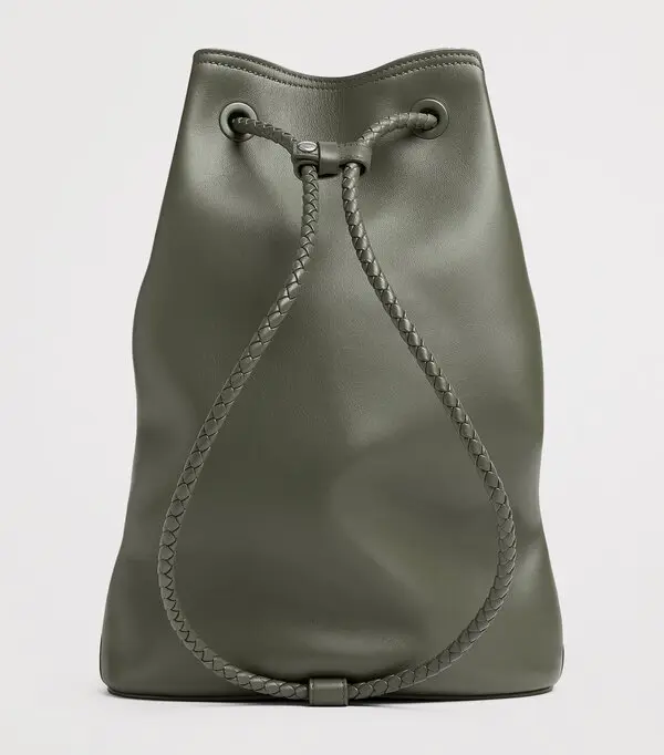 Bottega Veneta Leather Andiamo Backpack - Green