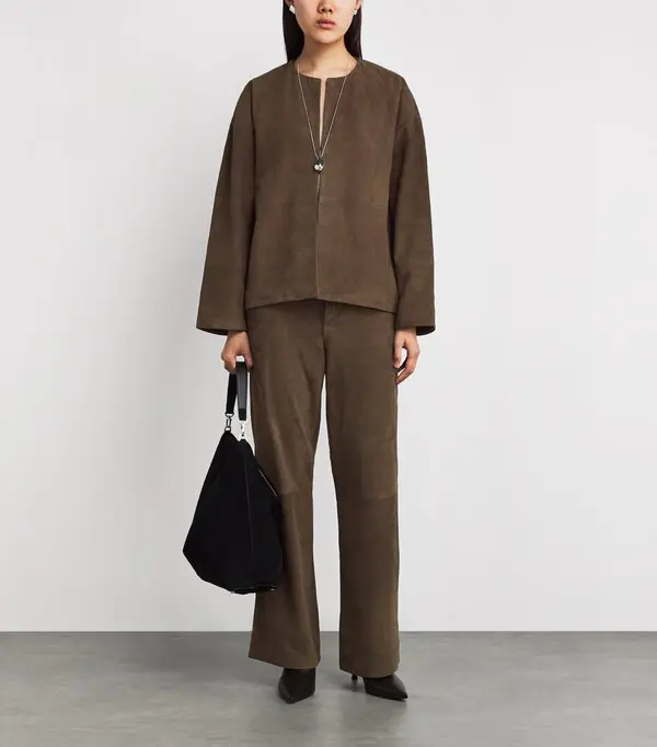 Stylein Suede High-rise Trousers