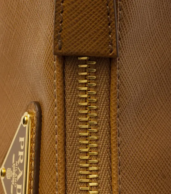 Prada Mini Saffiano Leather Re-edition Bag - Brown