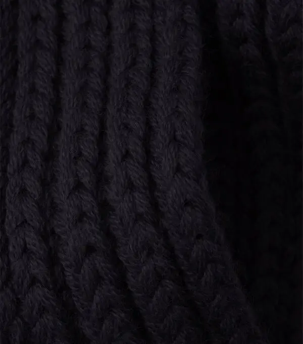 Prada Wool Logo Scarf - Black