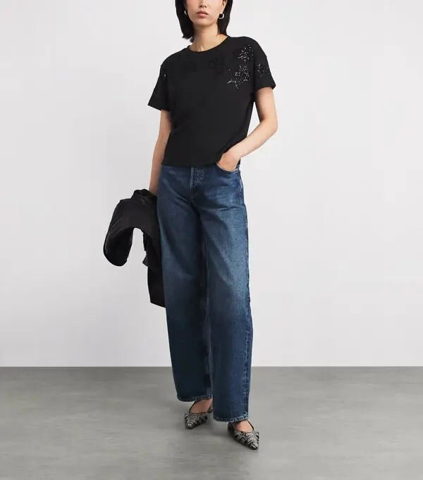 Rag & Bone Cotton Beaded Kelly T-shirt