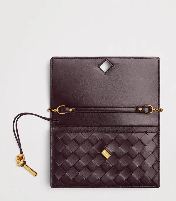 Bottega Veneta Leather Andiamo Cross-body Bag - Brown