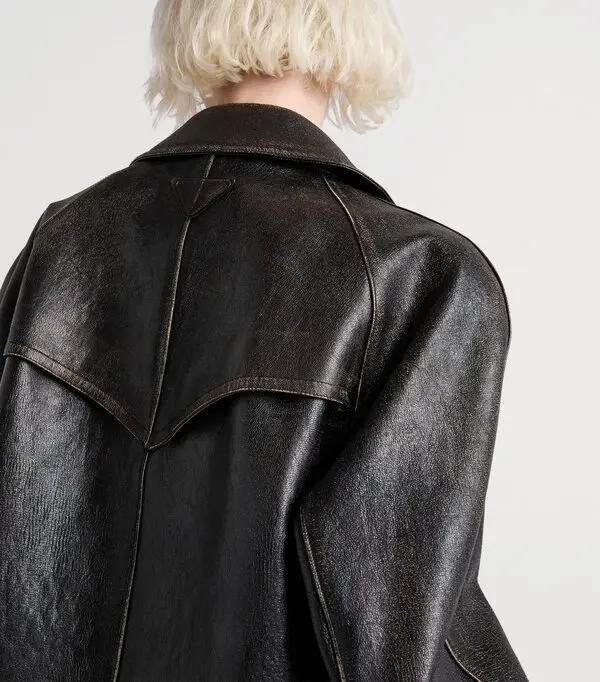 Prada Goatskin Collared Jacket