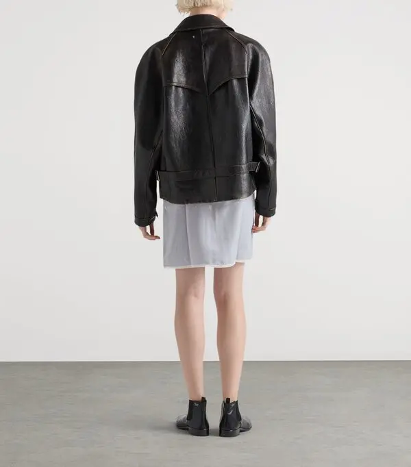 Prada Goatskin Collared Jacket