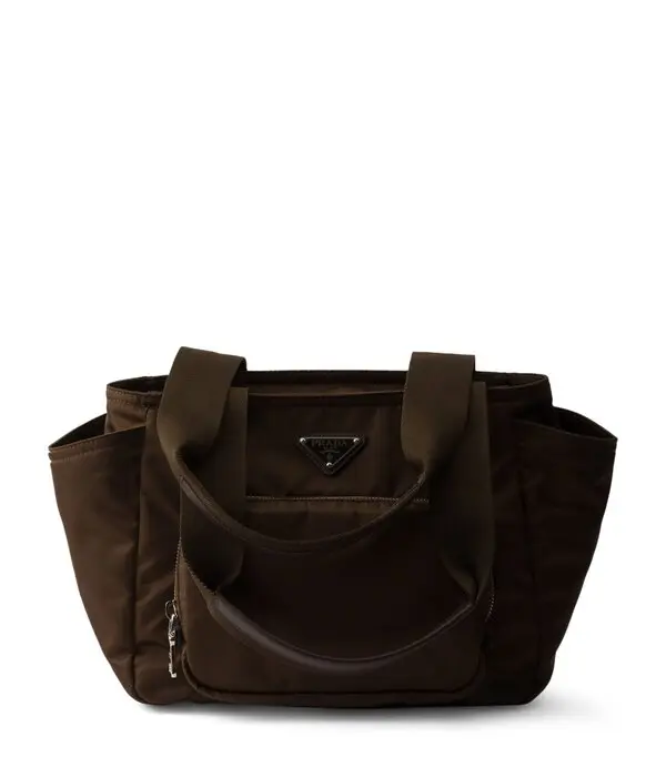 Prada Re-nylon Tote Bag - Brown