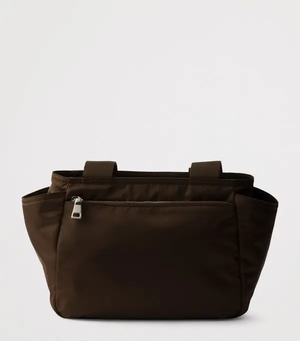 Prada Re-nylon Tote Bag - Brown