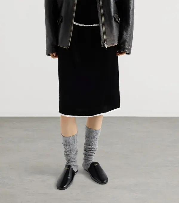 Prada Velvet Midi Skirt