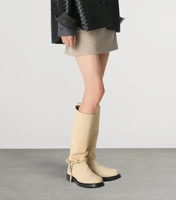Bottega Veneta Leather Knee-high Boots - Neutral