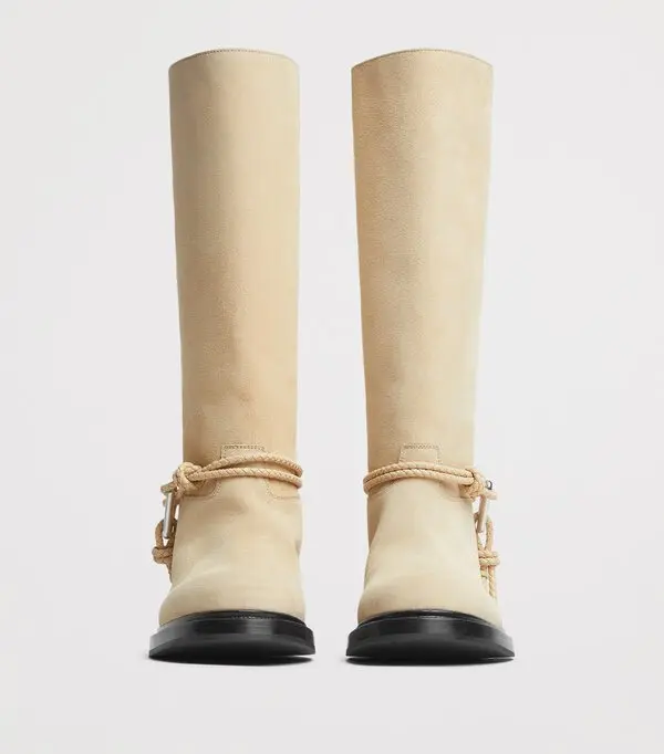 Bottega Veneta Leather Knee-high Boots - Neutral