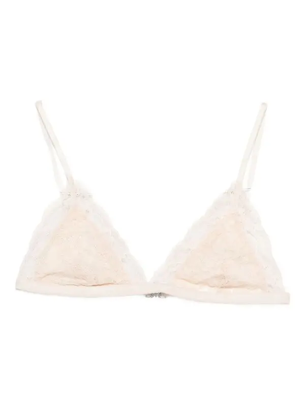 Patrizia Pepe Lace Triangle Bra - White