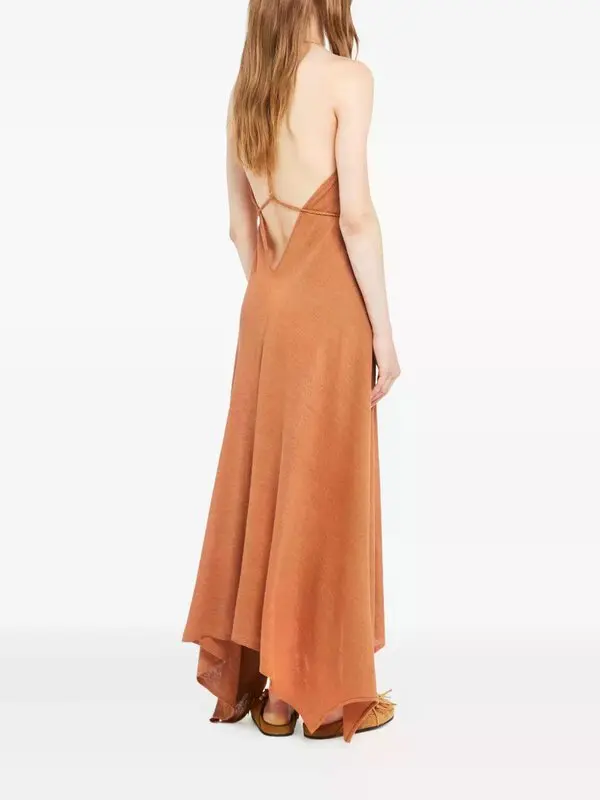 Alanui Mermaid Inside Shell-detail Belted Maxi Dress