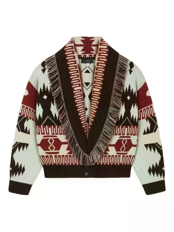 Alanui Icon Jacquard Cardigan - Neutrals