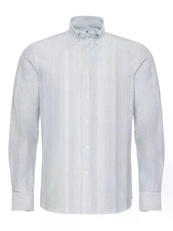LOJA DAS MEIAS Striped-pattern Button Shirt - White