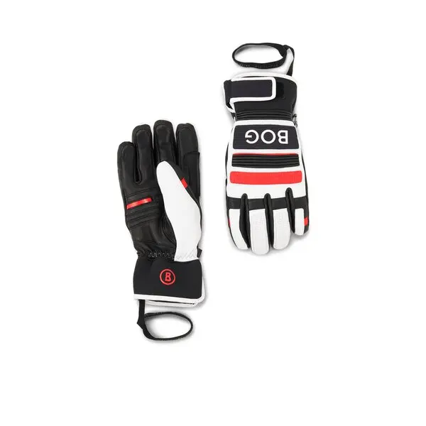 Bogner Gloves Silvan - White/red/black