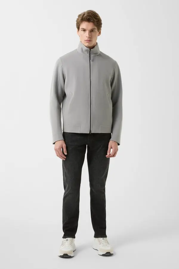 Bogner Double-faced Wool Blouson - Light Gray