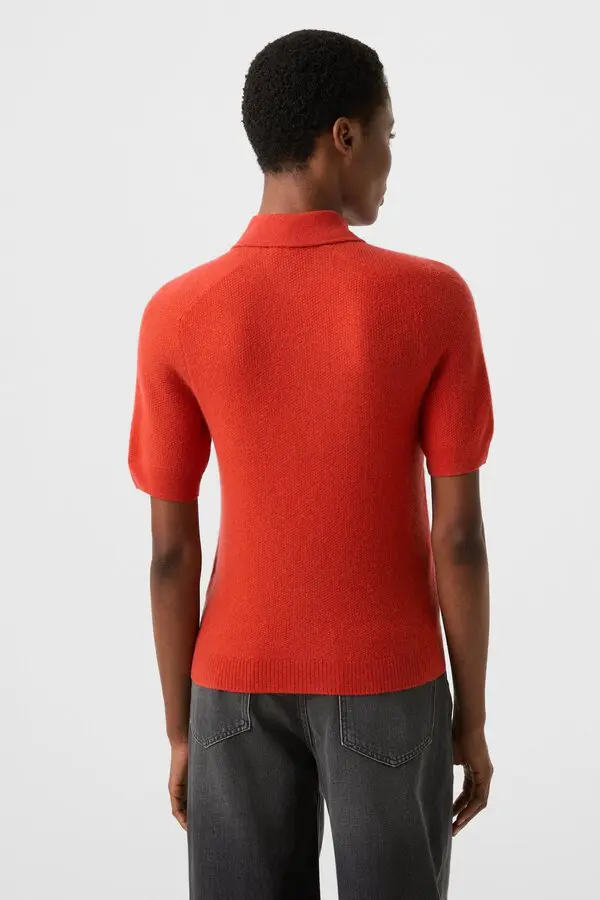 Bogner Knitted Polo Shirt - Red