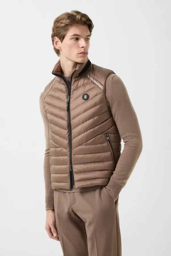 Bogner Lasse Lightweight Down Vest - Mud