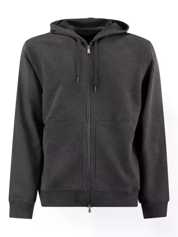 Brunello Cucinelli Hooded Zip-front Sweatshirt
