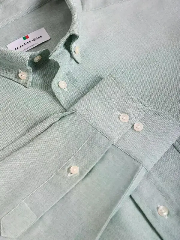 LOJA DAS MEIAS Button Long-sleeves Shirt - Green