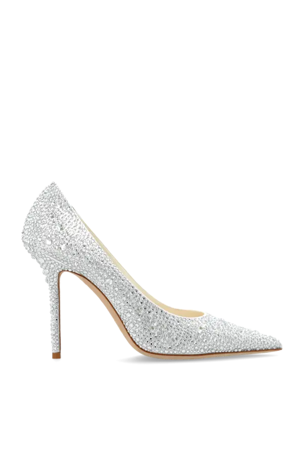 JIMMY CHOO Love Stiletto Pumps - Silver