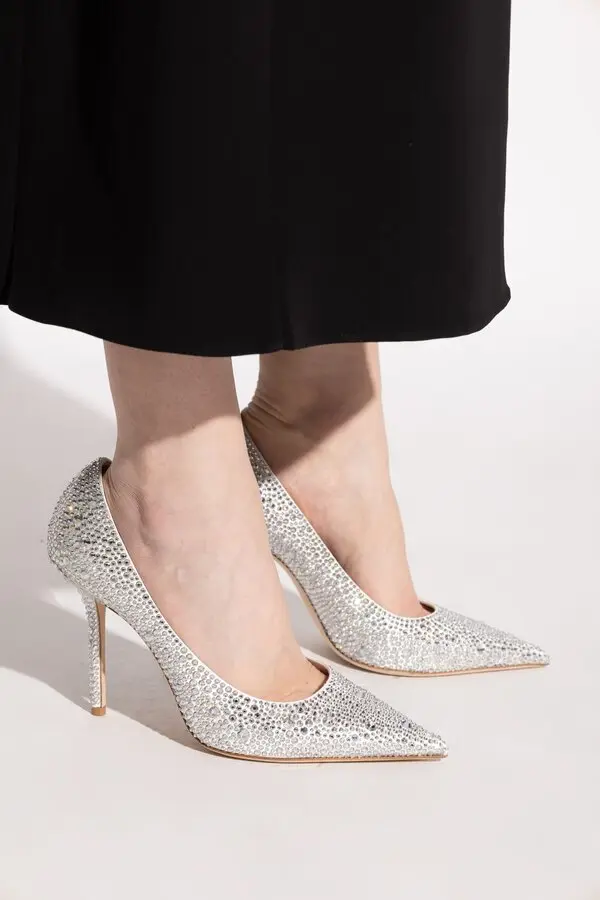 JIMMY CHOO Love Stiletto Pumps - Silver