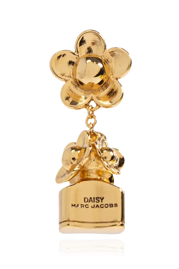Marc Jacobs Brass Daisy Earrings - Gold