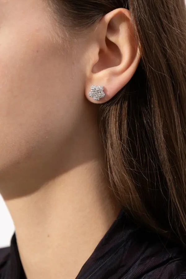 Marc Jacobs Flower Brass Clip-on Earrings