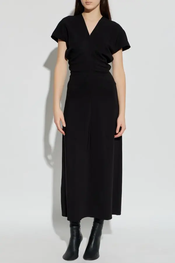 ANINE BING V-neck Midi Dress - Black