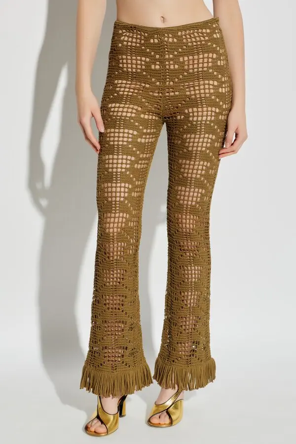 Etro Woven Trousers - Green